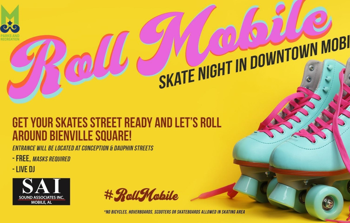ROLL MOBILE: SKATE NIGHT IN DOWNTOWN MOBILE