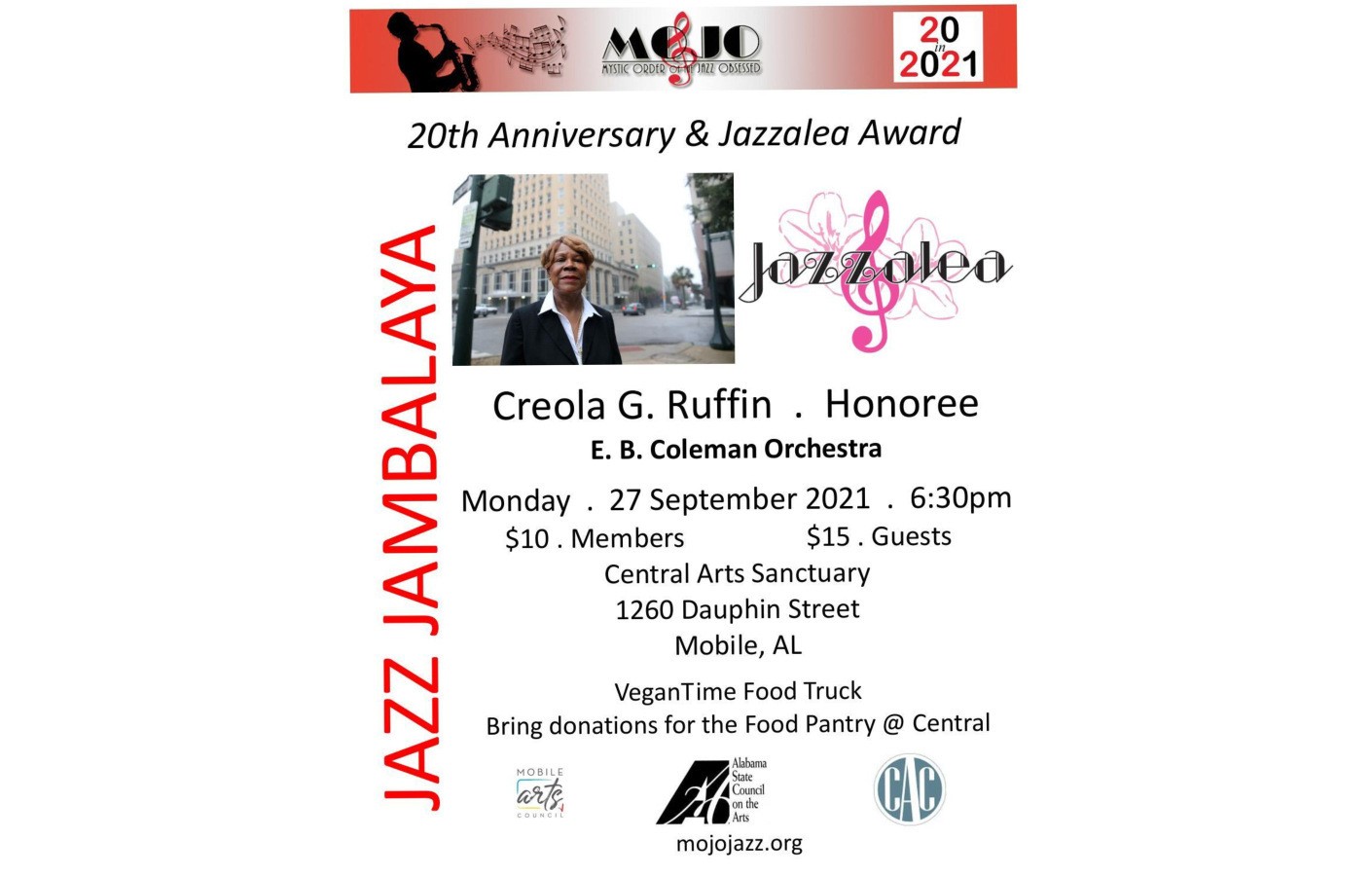 MYSTIC ORDER Of The JAZZ OBSESSED 20TH ANNIVERSARY & JAZZLEA AWARD