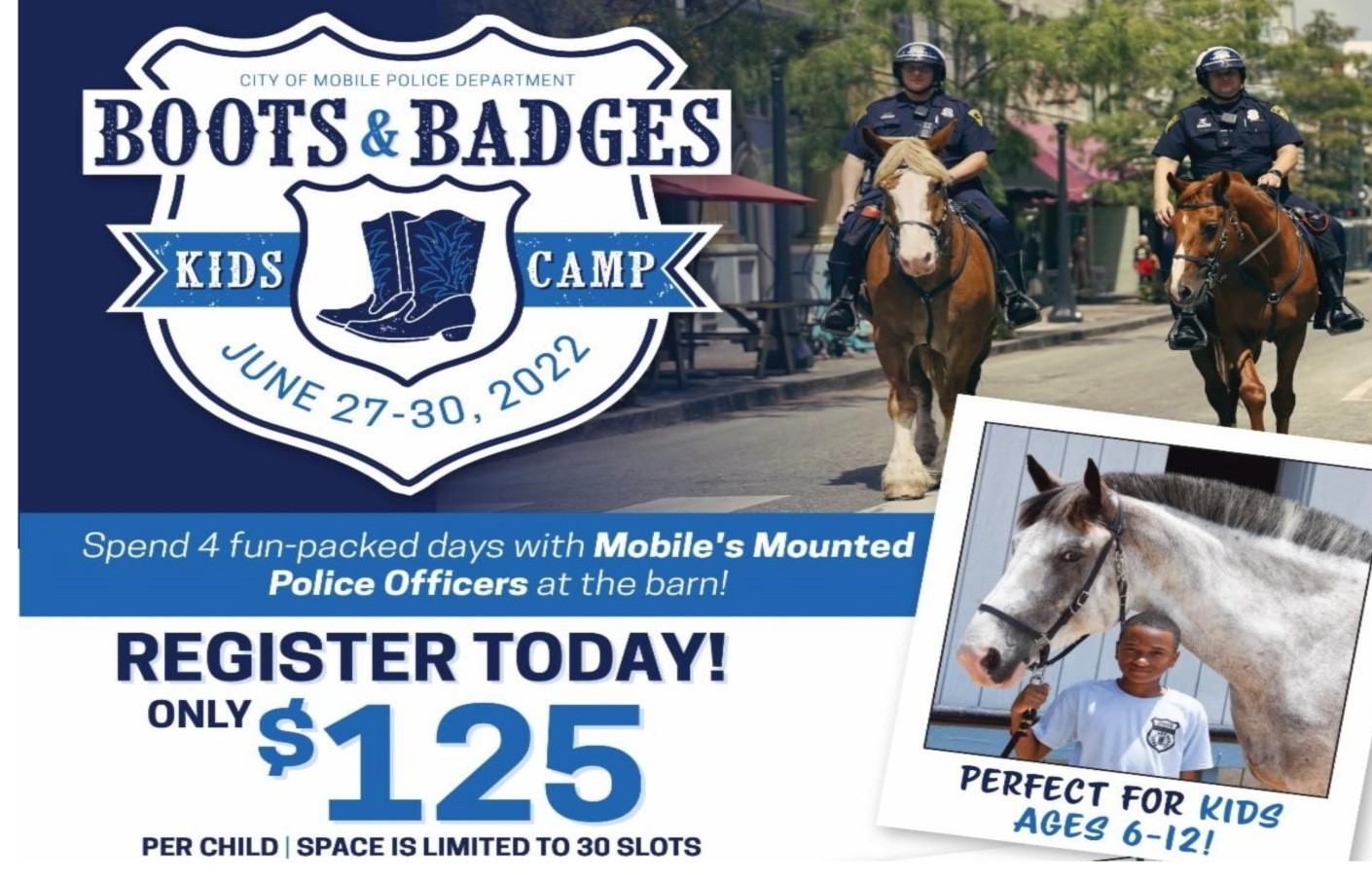 BOOTS & BADGES KIDS CAMP