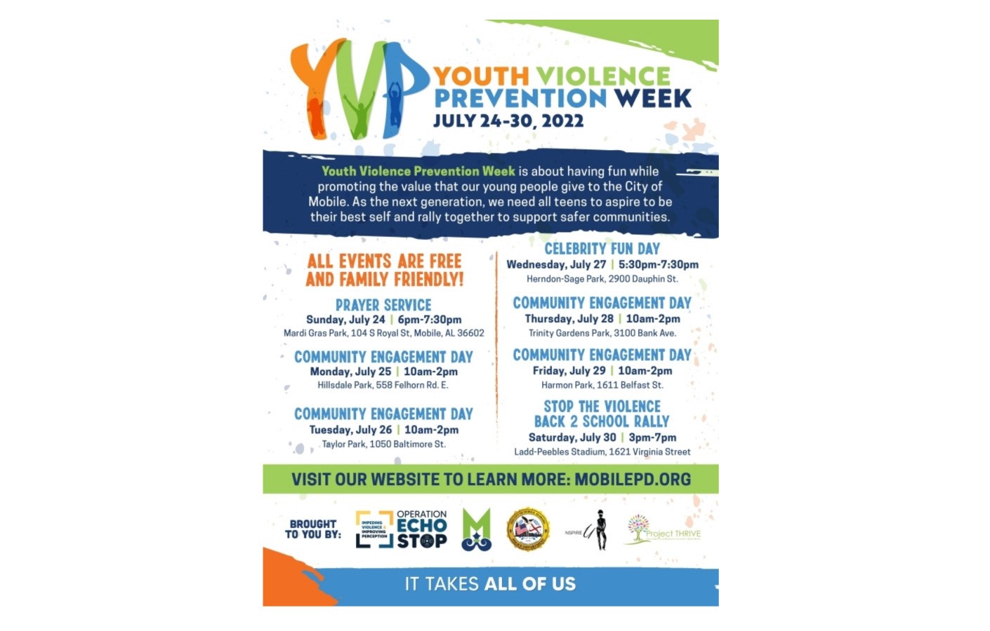 YOUTH VIOLENCE PREVENTION WEEK
