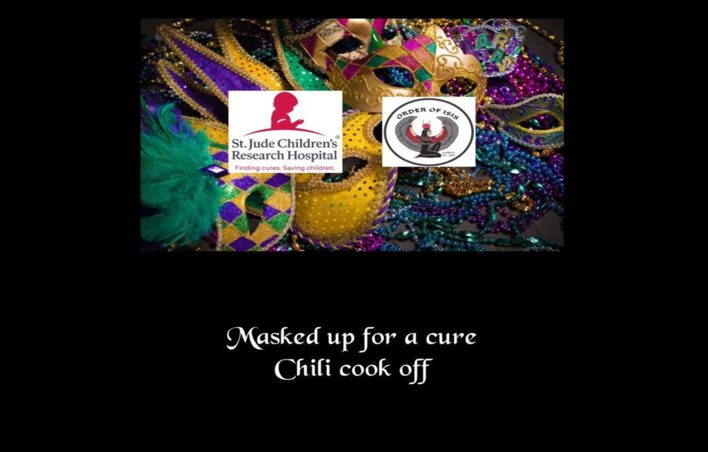 ORDER OF ISIS MASKED UP FOR A CURE CHILI COOK-OFF