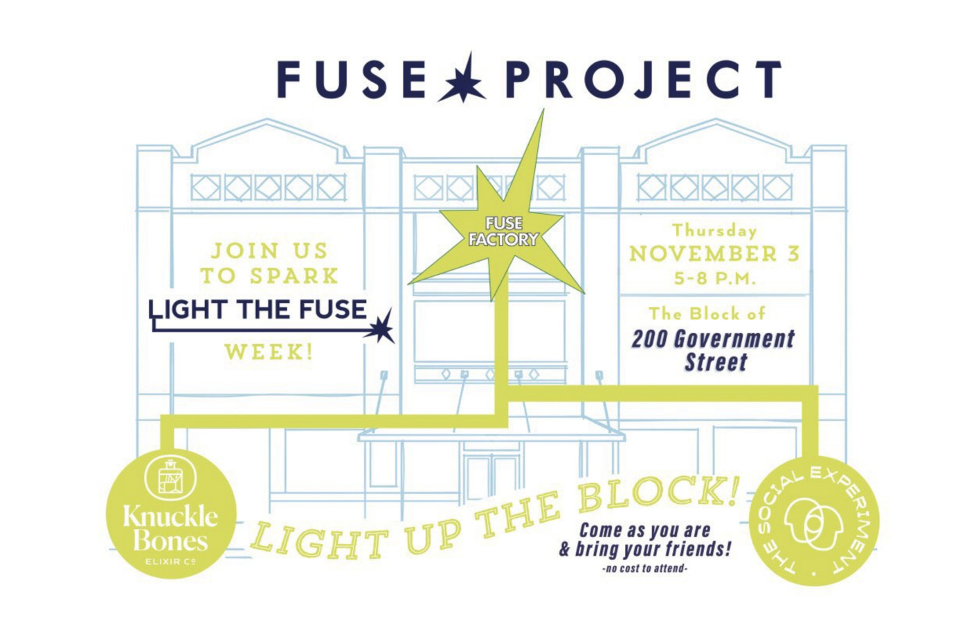 LIGHT UP THE BLOCK – LIGHT THE FUSE KICK OFF PARTY