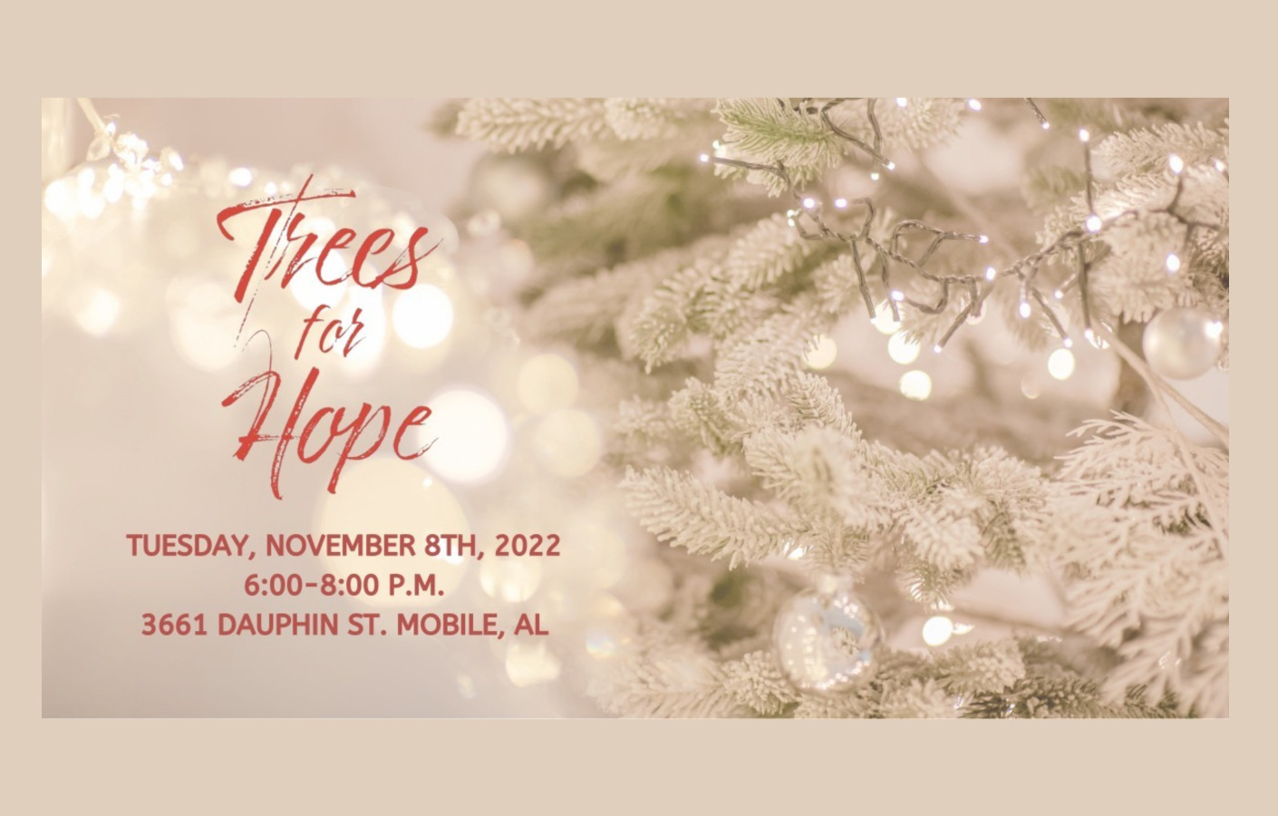 TREES FOR HOPE EVENT