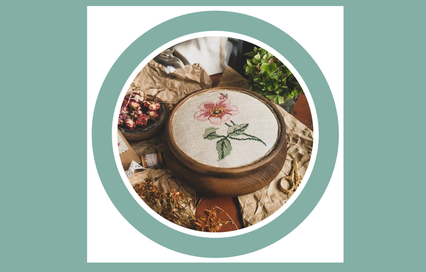 HOLIDAY CROSS STITCH AT BEN MAY LIBRARY