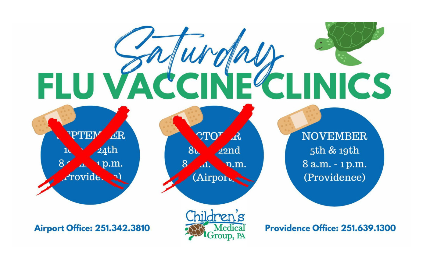 SATURDAY FLU VACCINE CLINIC