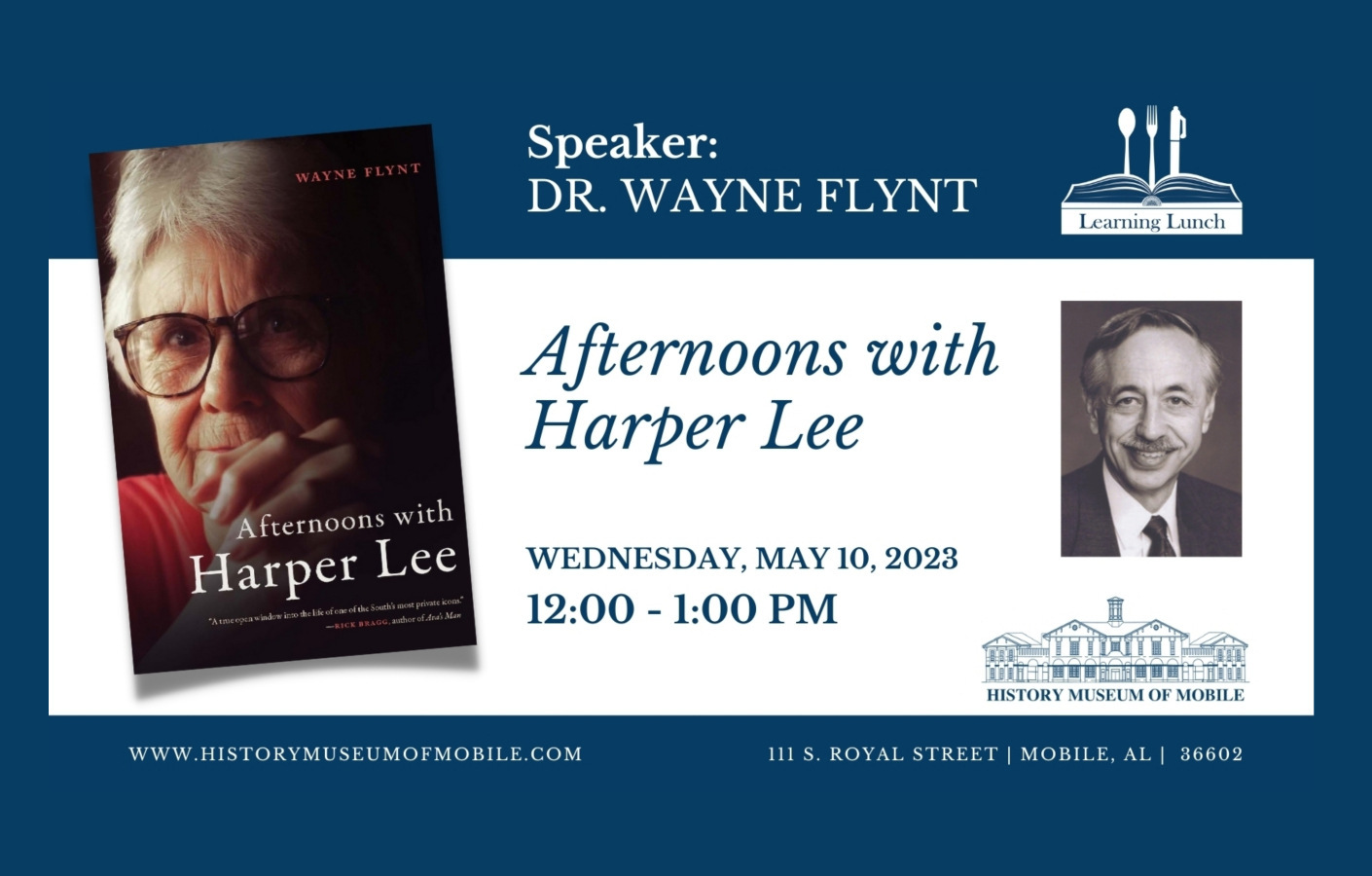 LEARNING LUNCH WITH AUTHOR DR. WAYNE FLYNT