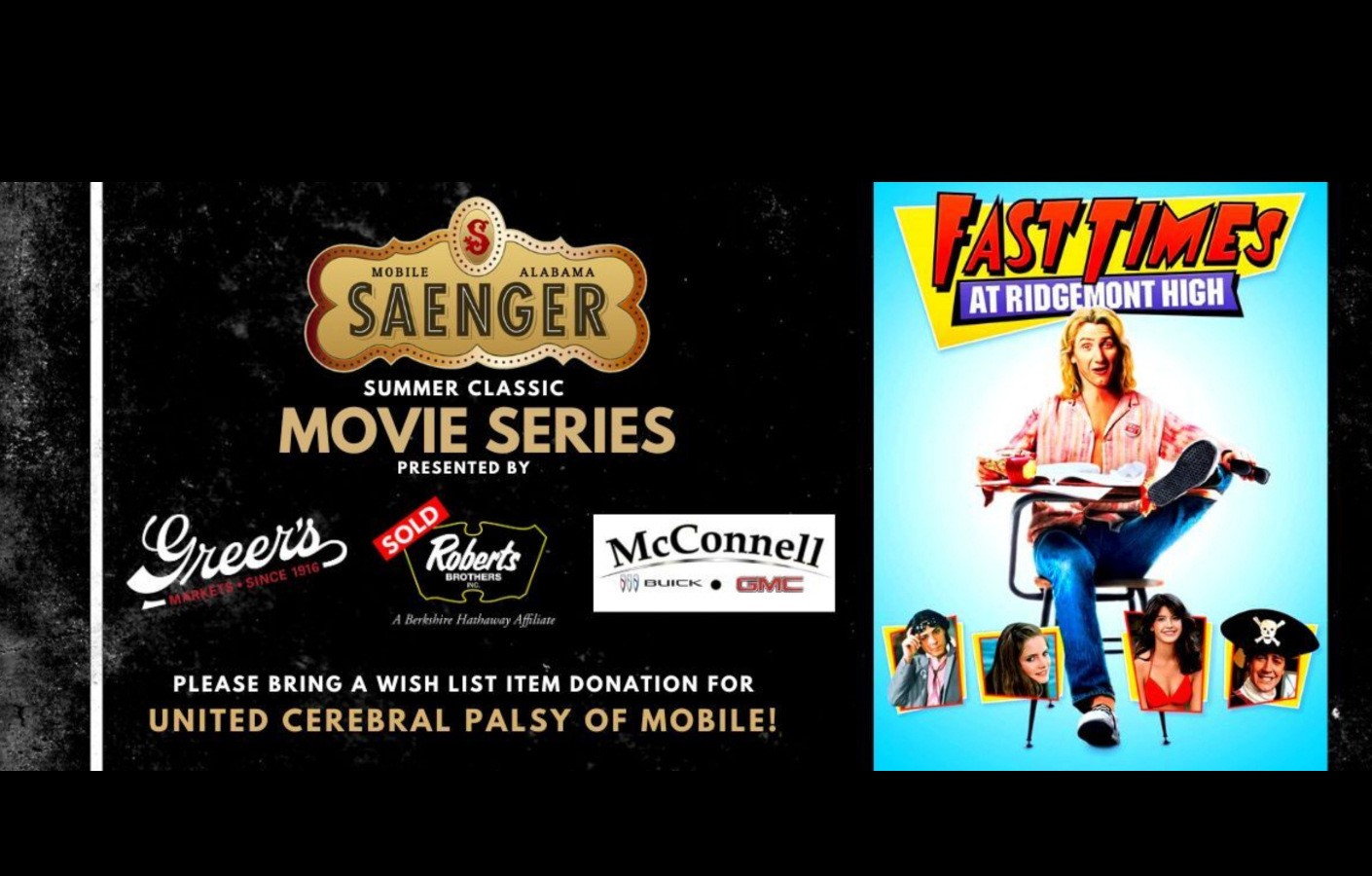 SUMMER CLASSIC MOVIE SERIES FAST TIMES AT RIDGEMONT HIGH