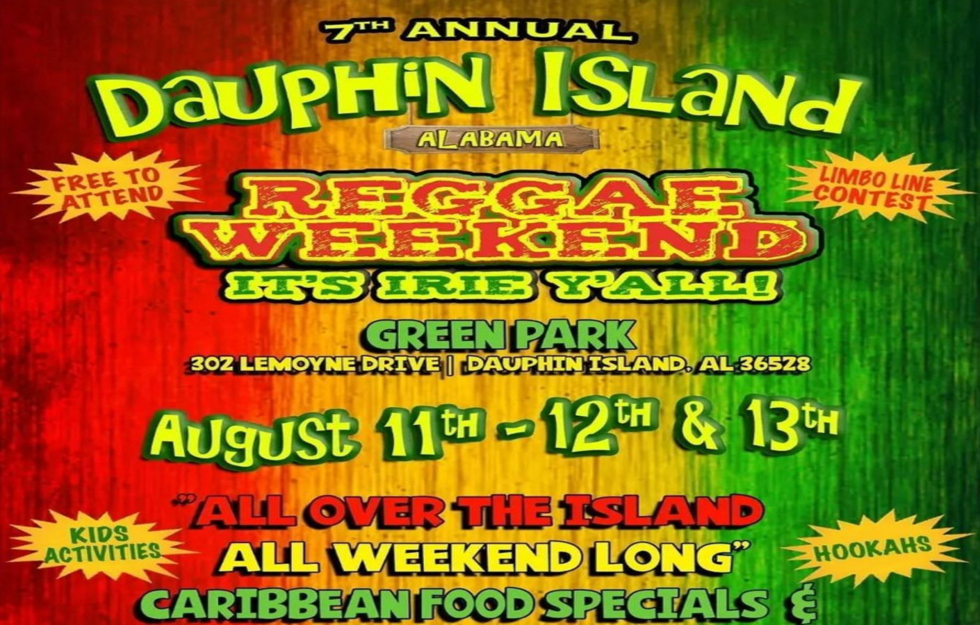 DAUPHIN ISLAND REGGAE WEEKEND