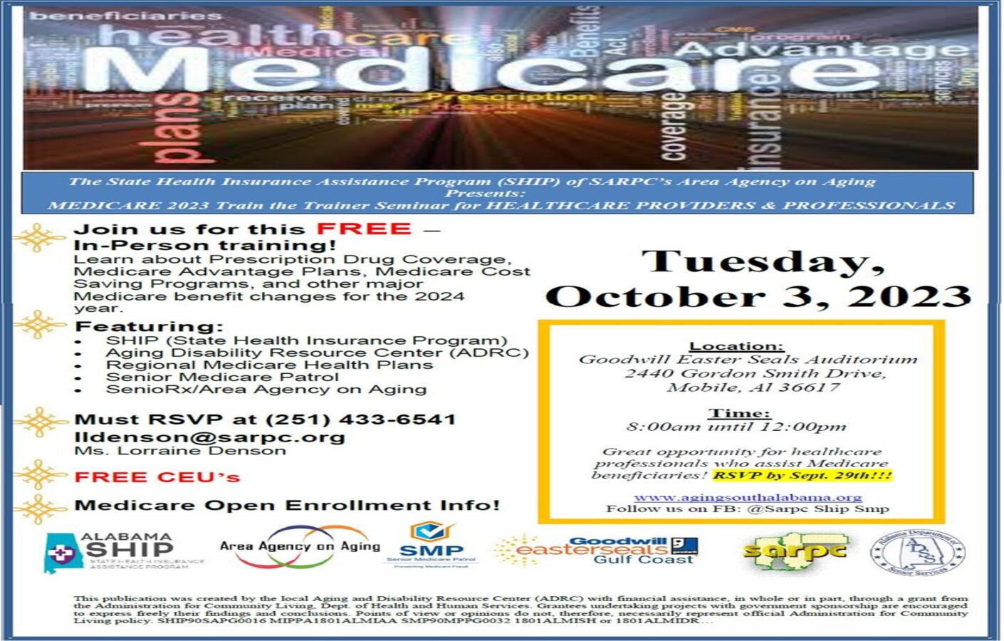 AREA AGENCY ON AGING MEDICARE TRAINING