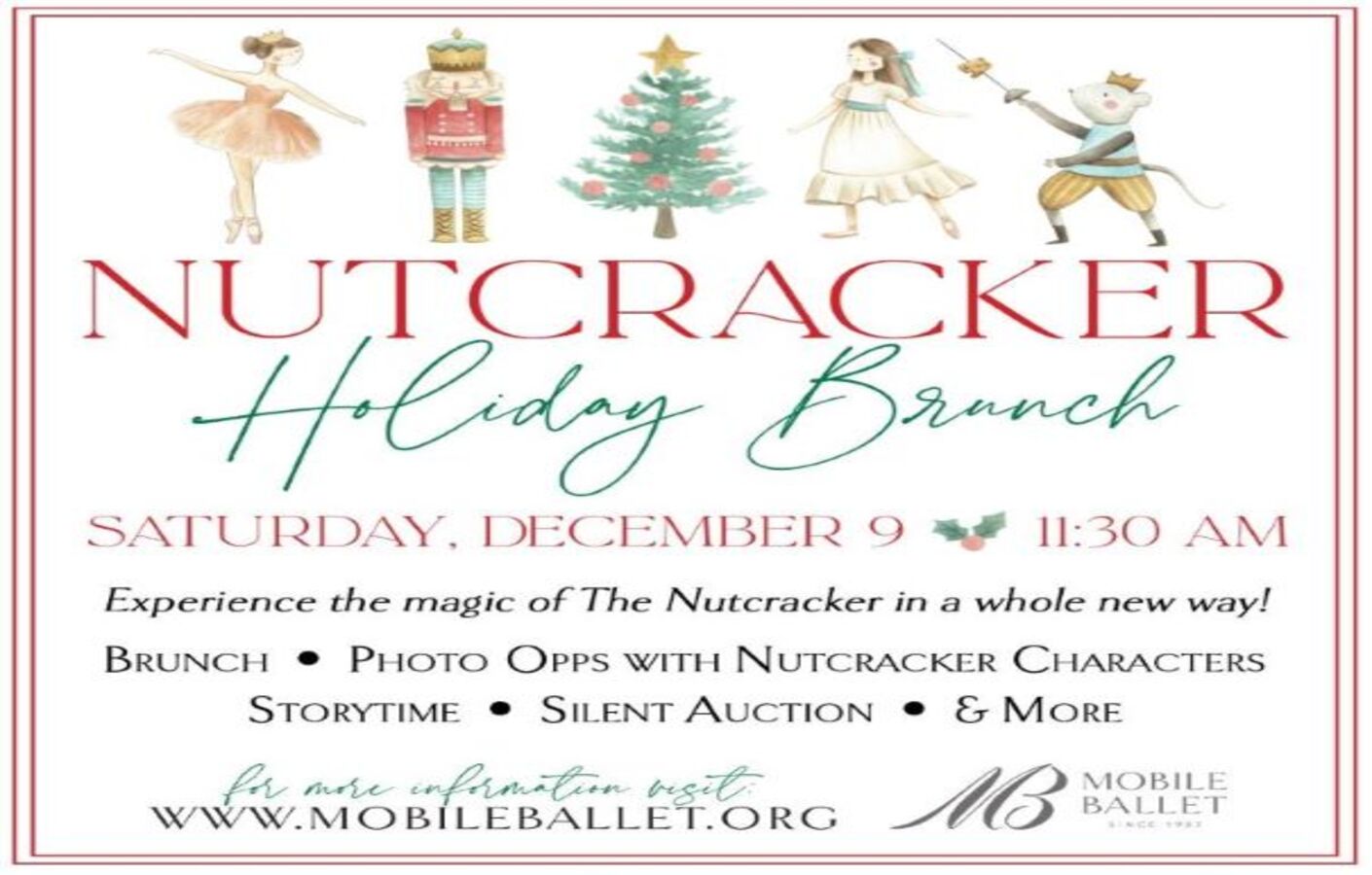 MOBILE BALLET'S NUTCRACKER HOLIDAY BRUNCH
