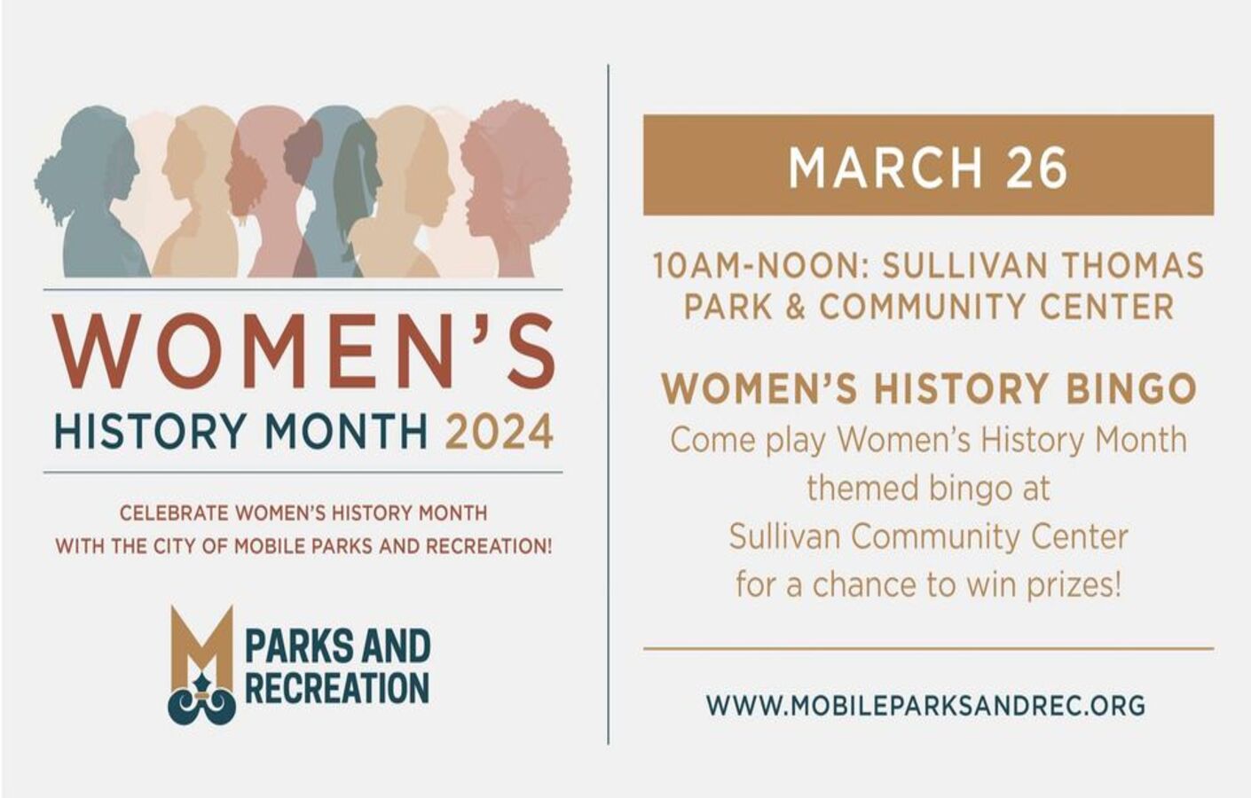 WOMEN’S HISTORY MONTH BINGO