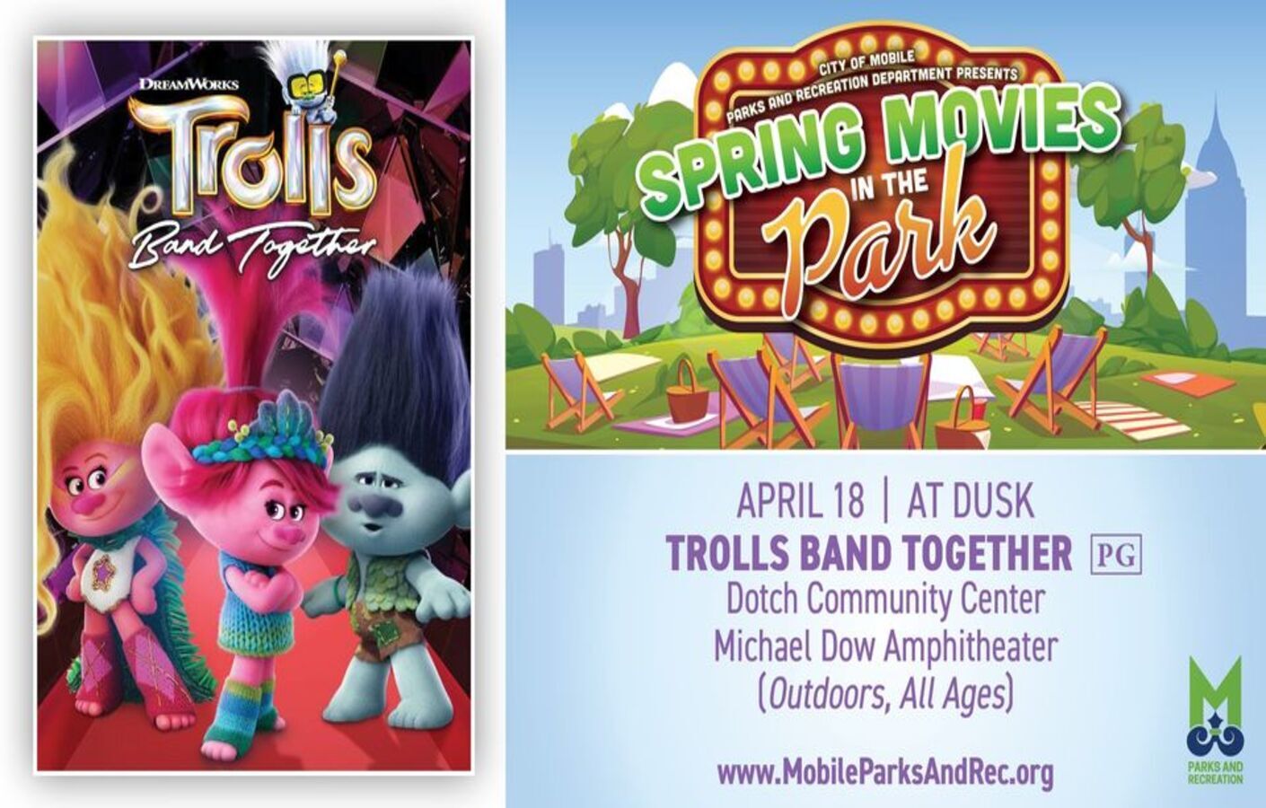 MOVIES IN THE PARK: TROLLS BAND TOGETHER