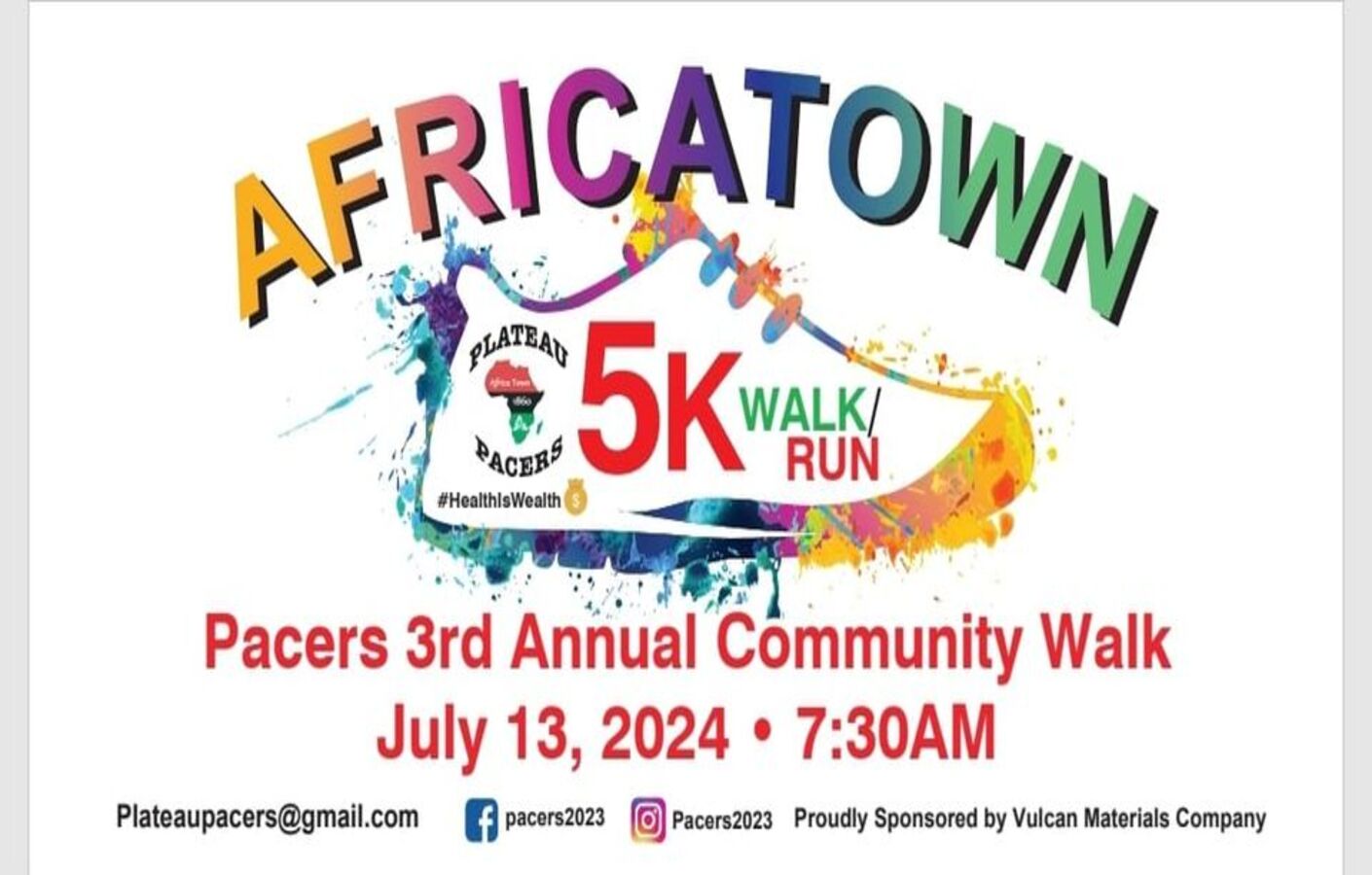 AFRICATOWN PLATEAU PACERS 3RD ANNUAL COMMUNITY FUN WALK AT KIDD PARK