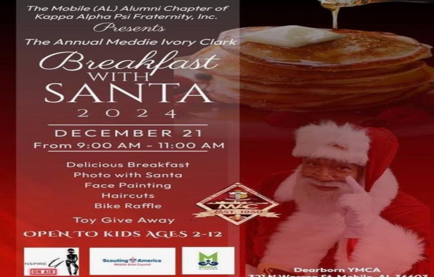 THE ANNUAL MEDDIE IVORY CLARK BREAKFAST WITH SANTA 2024