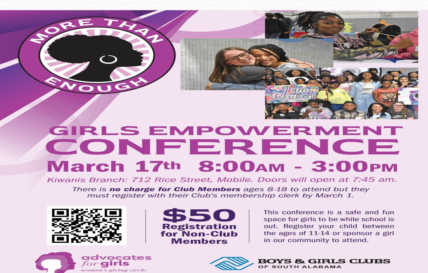 GIRLS EMPOWERMENT CONFERENCE: MORE THAN ENOUGH