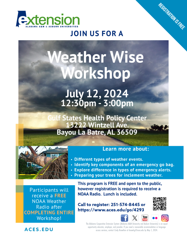 Weather Wise Workshop; Alabama Extension Service
