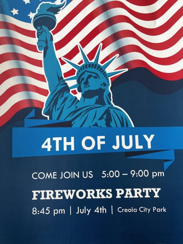 CITY OF CREOLA 4TH OF JULY FIREWORKS CELEBRATION