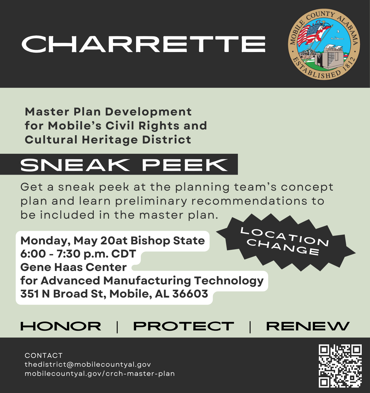Civil Rights And Cultural Heritage District Master Plan : Mobile County